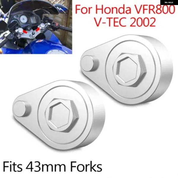 ホンダ VFR800 V-TEC 2002年以降モデル用 ハンドルバー ライザー マウント クランプ 43MMバークランプ ハンドルバー 上げ カスタム パーツ アクセサリーHigh-concerned chemical:NoneOrigi...
