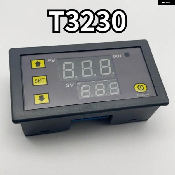 T3230 12V 24V 220V デジタルタイムディレイリレー デュアルLED ディスプレイ サイクルタイマー 制御 スイッチ タイミングリレータイムディレイスイッチ カスタム パーツ アクセサリーEU LVD Voltage:Low ...