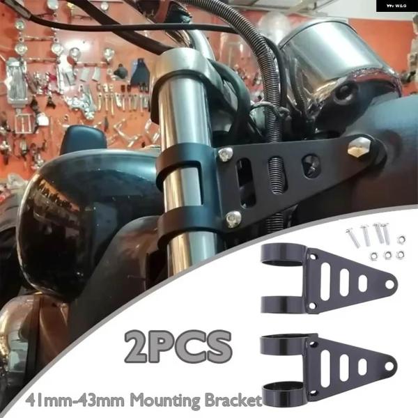 オートバイ ヘッドライト ブラケット 部品1ペア オートバイ レテッド ヘッドランプ ホルダー 41-43MM オートバイ 部品 カスタム パーツ アクセサリーHigh-concerned chemical:NoneOrigin:Mainl...