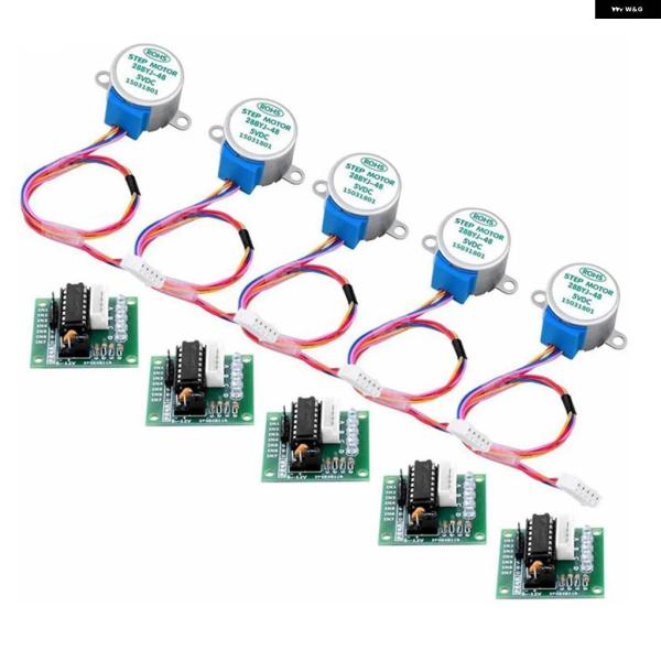 3/5セット 28BYJ-48 ULN2003 5Vステッピングモーター + ULN2003ドライバーボード ARDUINOドライバーテスト モジュール ステッピングモーターDIYキット カスタム パーツ アクセサリーHigh-concer...