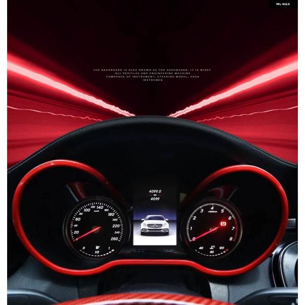 メルセデス ベンツ C クラス W205 2015-2019 ダッシュボード ディスプレイ ボーダー 装飾 カバー ステッカー 車内パーツ カスタム パーツ アクセサリーHigh-concerned chemical:NoneItem He...