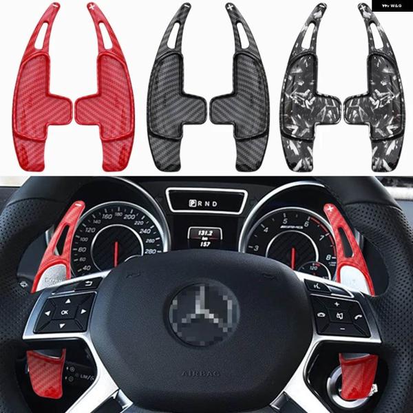 メルセデス ベンツ AMG A45 C63 S63 CLA45 GLA45 CLS63 SL63 C65 SLK55 2014 車用 ステアリングホイール シフター パドル DSG カスタム パーツ アクセサリーProduct Type:S...