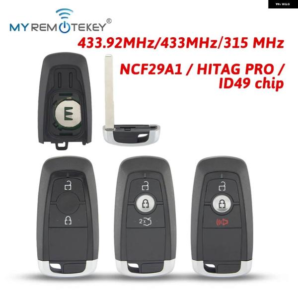 スマートカーキーフォブ リモコン HC3T-15K601-DB/M3N-A2C93142300/HS7T-15K601-DC ID49 チップ フォード エコスポーツ エッジ エクスプローラー カスタム パーツ アクセサリーHigh-con...