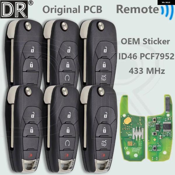 DR ID46PC F7952PC B 315/433MHZ カーリモートフリップキー シボレー クルーズ アボ XL7 XL8 トレイルブレイザー オニキス RS トラッカー カスタム パーツ アクセサリーHigh-concerned c...