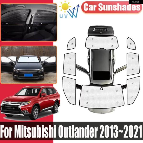 三菱 アウトランダー GF GG ZJ ZK ZL 2013 〜 2021 年モデル用フルカバー サンシェード プライバシーブロックサンシェード カバー バイザー カスタム パーツ アクセサリーProduct application sce...