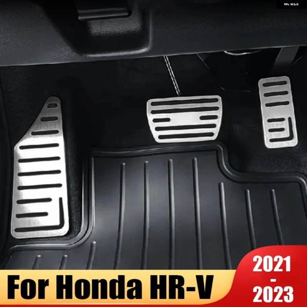 ホンダ HR-V HRV 2021 - 23 車用フットペダル アクセル/ブレーキペダルカバー レストペダル穴 あけ 滑り止めマット カスタム パーツ アクセサリーHigh-concerned chemical:NoneExternal T...