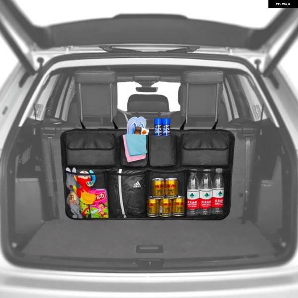 トランク オーガナイザー リア 収納 バッグ大容量シートバックオックス フォード 布製 オーガナイザー 多用途 カスタム パーツ アクセサリーHigh-concerned chemical:NoneType:Seat Back BagBra...