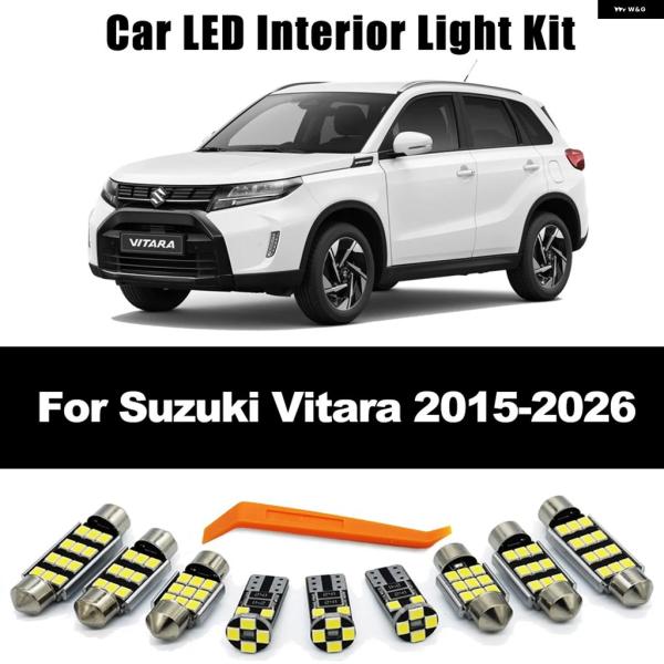11個 CANBUS LED 室内灯キット グランドビターラ 2025 2016 2017 2018 2020 - 26個 LED バルブ カスタム パーツ アクセサリーHigh-concerned chemical:NoneSize:31...