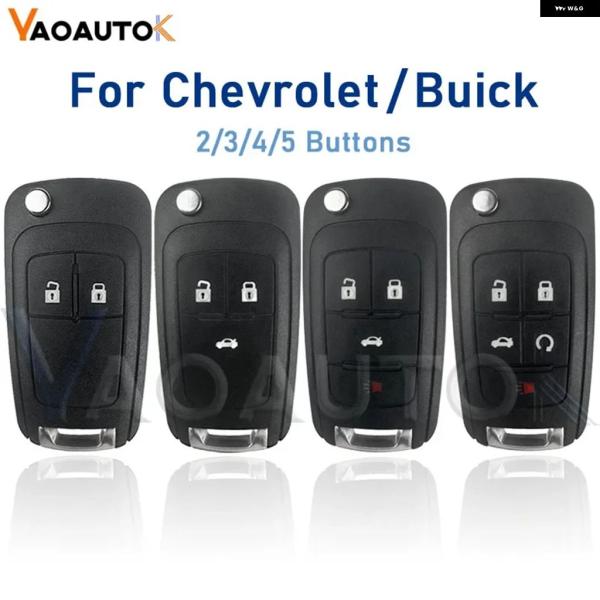 リモートキーシェル BUICK CHEVROLET CRUZE EPICA LOVA CAMARO IMPALA AVEO MALIBU ORLANDO TRAX SPARK 2345 ボタン キーケース カスタム パーツ アクセサリーHi...