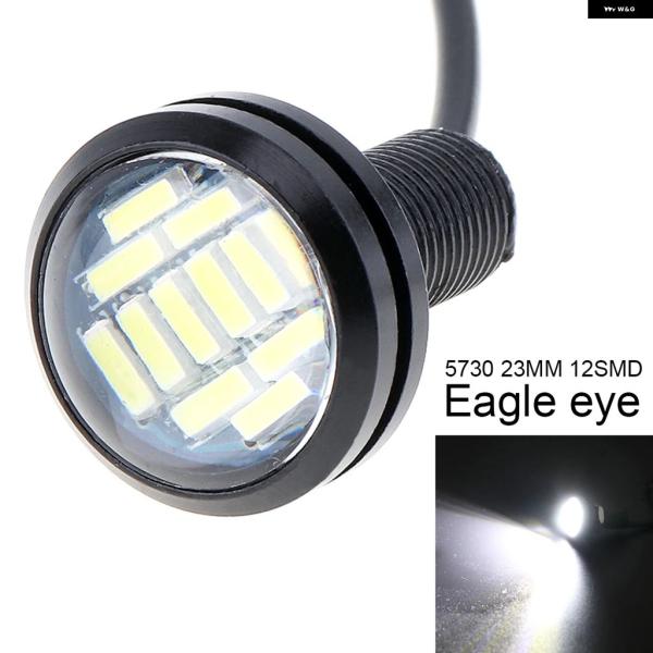 DC 12V 18W イーグルアイ LED 23MM ホークアイ リバースバックアップライト 高出力 ホワイト 車用 フォグランプ ラウンド DRL バルブ リバース パーキング シグナルランプ カスタム パーツ アクセサリーHigh-co...