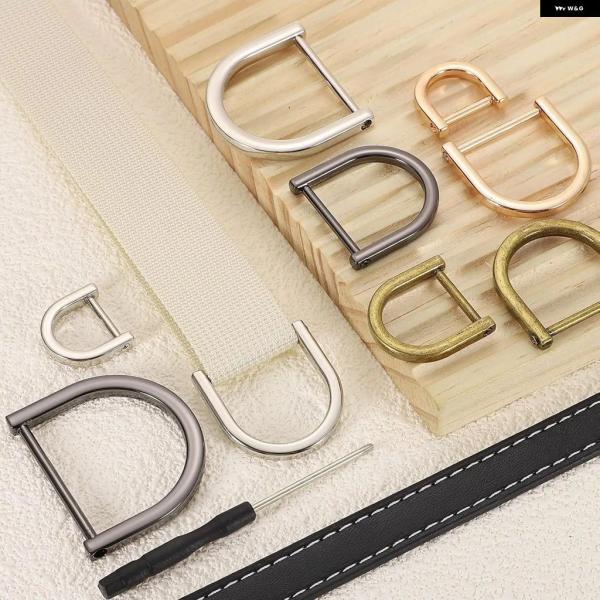 2個 Dリング ネジ式シャックル ホースシュー U字型 Dリング DIY レザーストラップ クラフト 財布 カスタム パーツ アクセサリーHigh-concerned chemical:NonePlace Of Origin:China (...
