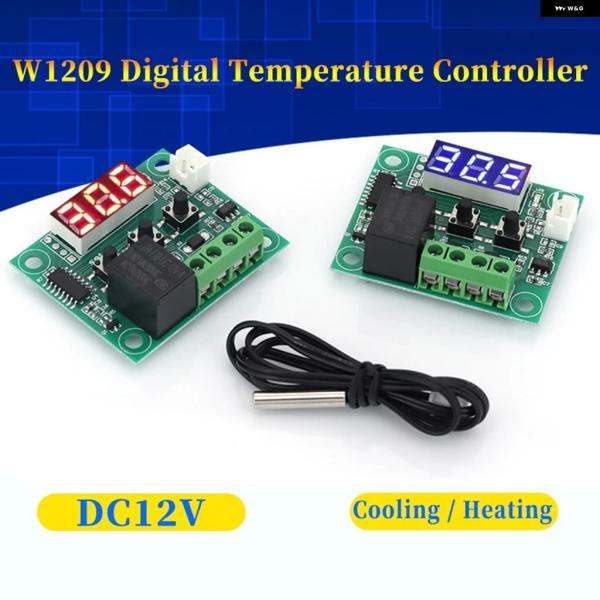 MGQH W1209 DC 12V 加熱冷却温度サーモスタット温度 制御 スイッチ温度 コントローラ ー温度計サーモ コントローラ ー カスタム パーツ アクセサリーHigh-concerned chemical:Noneis_custom...