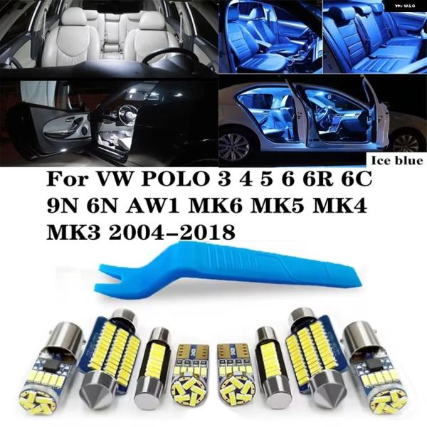 車内ライト LED VW ポロ 3 4 5 6 6R 6C 9N 6N AW1 MK6 MK5 MK4 MK3 2004 - 07 2015 2017 2018 CANBUS カスタム パーツ アクセサリーHigh-concerned ch...