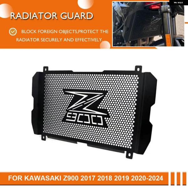 バイク ラジエーター グリル カバー プロテクトガード カワサキ Z900 2017 2018 2019-2021 - 2025 クーラー プロテクター カスタム パーツ アクセサリーHigh-concerned chemical:None...