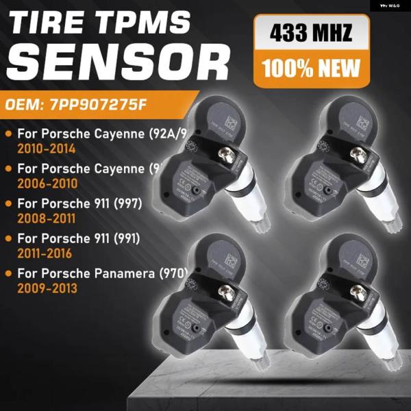 タイヤ エア圧 センサー ポルシェ カイエン 958 955 957 2006-2014 TPMS ポルシェ 911 997 991 2008-2016 ポルシェ パナメーラ 970 2009-2013 カスタム パーツ アクセサリーHig...