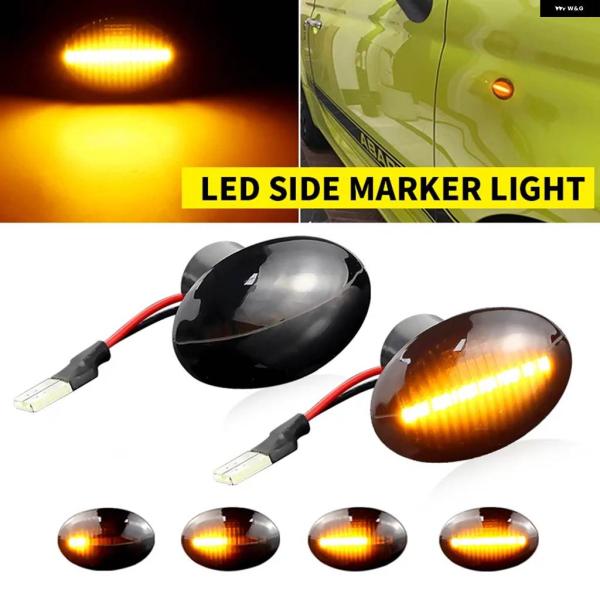 2個 サイド マーカーライト ウィンカー フィアット 500 500C 500L LED ダイナミック T10 ランプ アバルト 500 595 695 カー 51823092 カスタム パーツ アクセサリーHigh-concerned c...