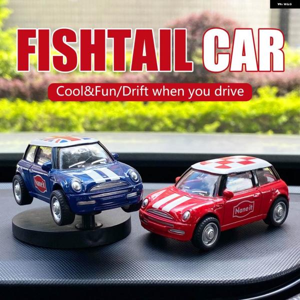 ドリフトカーオーナメント ダッシュボード フィッシュテール 動く 回転 スイング 揺れる クール 楽しい テールを振る 内装 装飾 カスタム パーツ アクセサリーHigh-concerned chemical:NoneItem Weight...