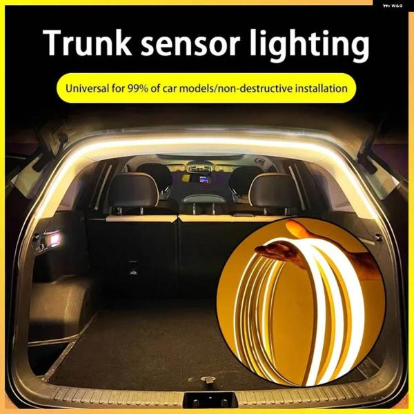 12V ダイナミックフローティングカー トランク LEDストリップ ハイネス配線 自動感知テールゲートライトストリップ ツールフリー カスタム パーツ アクセサリーHigh-concerned chemical:NoneVoltage:12...
