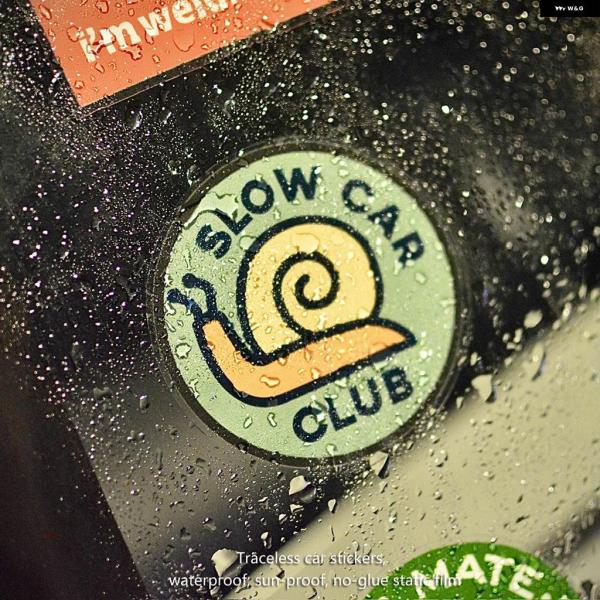 SNAIL SLOW CAR CLUB フロントガラス静電気防止 ステッカー ガラス内側に貼ることが 車と バイク ステッカー カスタム パーツ アクセサリーHigh-concerned chemical:NoneCategory:Stic...