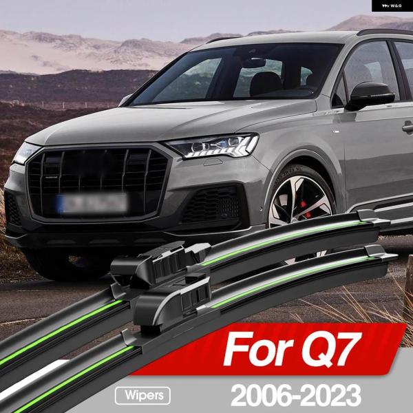 アウディ Q7 4L 4M 2006-2023 フロントガラス ワイパー ブレード 2個 フロントガラス ウィンドウ 2008 2010 2011 2012 2016 2020 2021 カスタム パーツ アクセサリーHigh-concer...