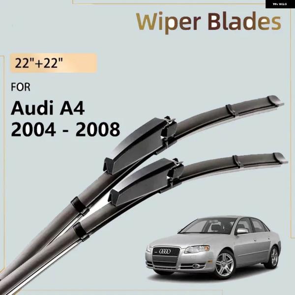 フロント ワイパー ブレード アウディ A4 B7 S4 RS4 SEAT EXEO 2004 - 2005 - 08 フロントガラス ウインドスクリーン ウィンドウブラシ カスタム パーツ アクセサリーHigh-concerned che...