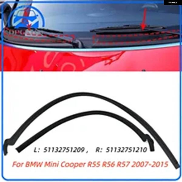 DPGKITS ウインドシールド カウル カバー エプロン シール トリム ストリップ 51132751209 51132751210 BMW MINI COOPER R55 R56 R57 2007-2015 パーツ カスタム パーツ ア...