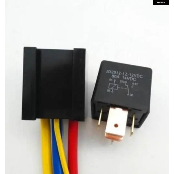 防水 12V-60V 80A 5ピンDCアンプカーリレーとソケットカーAC アセンブリ リレー2セット カスタム パーツ アクセサリーHigh-concerned chemical:NoneSpecial Features:-Model N...