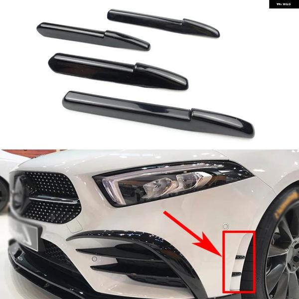 メルセデス ベンツ A クラス W177 AMG A180 A200 A250 A35 2019+ フロント バンパー フォグランプ エアベント カバー トリム サイドフェンダー カー ステッカー カスタム パーツ アクセサリーItem W...