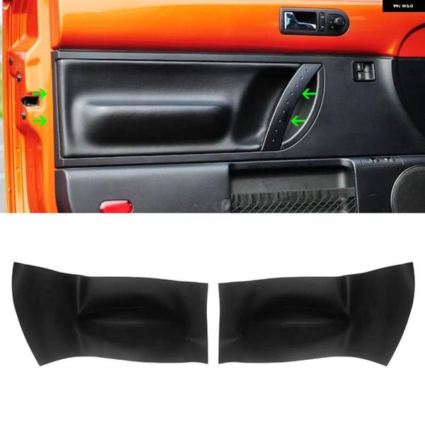 VW ビートル 1998 - 02 - 2010 車用 フロント ドアハンドル アームレスト パネル マイクロファイバーレザーカバー トリム カスタム パーツ アクセサリーHigh-concerned chemical:NoneOther ...