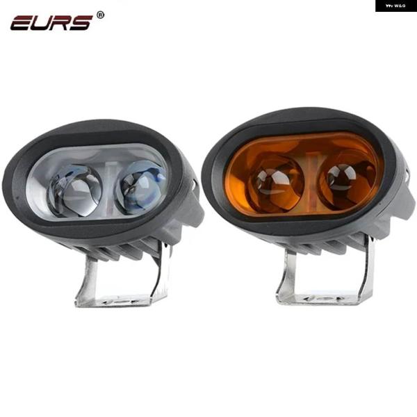 EURS 4D LEN LED 作業灯 バイク オフロード 補助スポットランプ ドライビング フォグランプ 車 トラック バイク ヘッドライト カスタム パーツ アクセサリーLumens:3000lmLight Source:LEDColo...