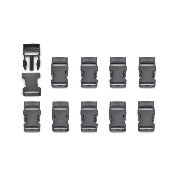 (BEAUTY PLAYER) 差し込みバックル 20mm幅 20個入り サイドリリースバックル 紐 留め具 リュック部品 背中 プラスチックパーツ ベルトパーツ テープ用 首輪犬用 戸外 山登りケーブル用 (矩形 20mm)商品コード：5...