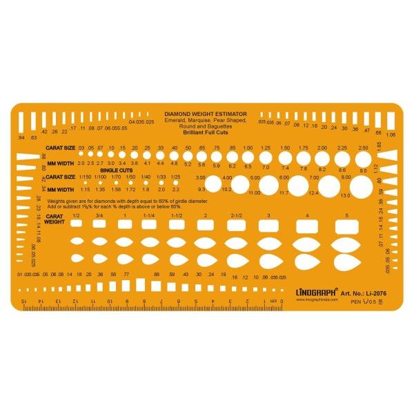 Linograph図面製図Marquiseパールエメラルドガイドステンシルテンプレート オレンジ商品コード：55057543980型番：Lino-2076カラー：デザイン#2マーキスパールエメラルド図面製図テンプレートガイド販売 ? 1ピー...