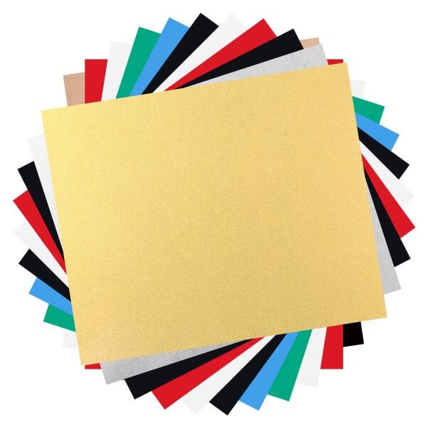 HTVRONT 熱転写ラバーシートアイロンプリントシート 約25*30cm 多色 7色10枚セット＆テフロンシート1枚 PU素材DIY用 Ｔシャツ 布 服 織物 洗濯可商品コード：55057553299型番：SG087500サイズ：11pc...