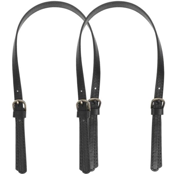(EXCEART) 2個ダブルバックルバッグスト 可能なトートバッグ用ハンドル 耐久性に レザー製 バッグアクセサリー ブラック商品コード：55057558219型番：505SDXP7L411FUB5806PBYRVサイズ：71X1.5X0...