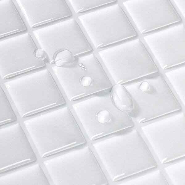 MORCART タイルシール 防水 耐熱 キッチン 洗面所 トイレ DIY 家具やアイテムの装飾 タイルシート 壁紙シール 3D リメイクシート (30x30cm, 4枚, モザイク・ホワイト)商品コード：55058953066型番：MT1...