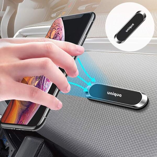 Unique Spirit 車載ホルダー マグネット スマホホルダー コンパクト 車/キッチン/冷蔵庫/職場 いろんな場所で活用 スマホ固定 磁石 強力 片手 粘着 落下防止 便利グッズ プレート付く商品コード：55064917278型番：...