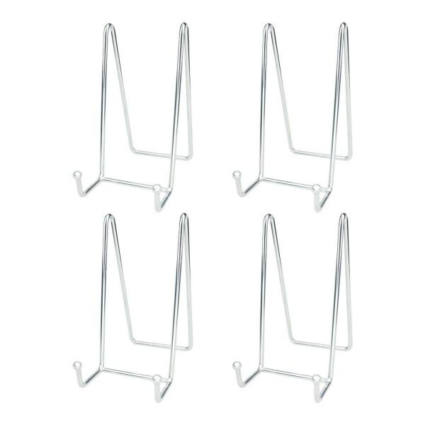 プレートスタンド アイアン 額立て 皿立 写真立て 本立て ブ，シルバー(4 個セット)商品コード：55064917442カラー：シルバー