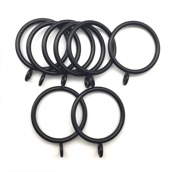 スライドリング カーテンリング 内径38mm ブラック 直径30mmまでのポールに適用 30個入り商品コード：55064918640型番：S-6サイズ：30個入りカラー：ブラック直経:46mm　内径:38mm 長さ57mm(具体サイズは左の...