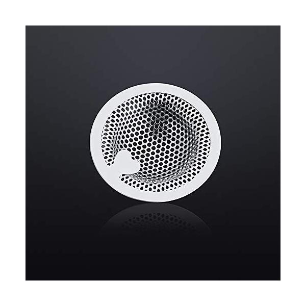 Andexi 洗面所 排水口 ゴミ受け パンチング 排水溝 ゴミ受け 排水口サイズ：3.5-4.5cm ステンレス 排水カゴ 洗面台 ゴミ受け商品コード：55064920067型番：heart-32サイズ：S (洗面台 ゴミ受け）カラー：シ...