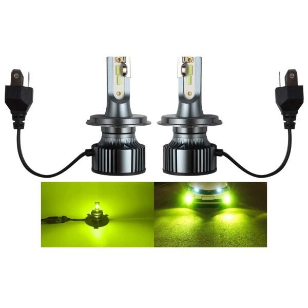 Futwod LED ヘッドライト フォグランプ H4 HB2 9003 レモンイエロー イエロー 黄色 ハイビーム ロービーム Hi/Lo 切替 車用 バイク用 LEDヘッドライト フォグ バルブ 明るい CSPチップ 角度調整機能付き ...