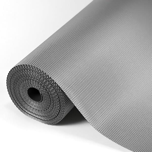 Hersvin 食器棚シート 44.5*500cm しょっきだな シート 引き出しシート キッチンマット接着剤不要 裁断可能 EVA 耐熱、防湿、防油 食器棚／引き出し／キッチンに適用 家具保護（グレーダイヤモンドパターン）商品コード：55...