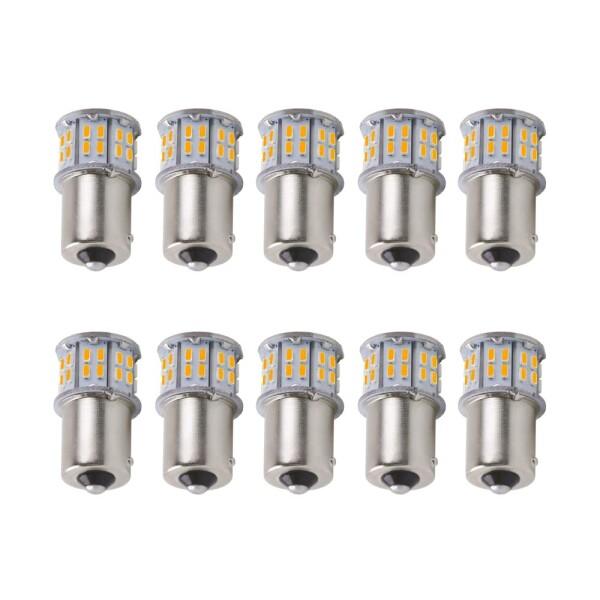 S25 ピン角違い LED ウィンカーバルブ イエロー アンバー S25シングル 150度ピン BAU15S PY21W ウィンカー球 DC9-50V 12V/24V車汎用 24Vトラック対応 50連SMDチップ 1200LM 爆光 無極性...