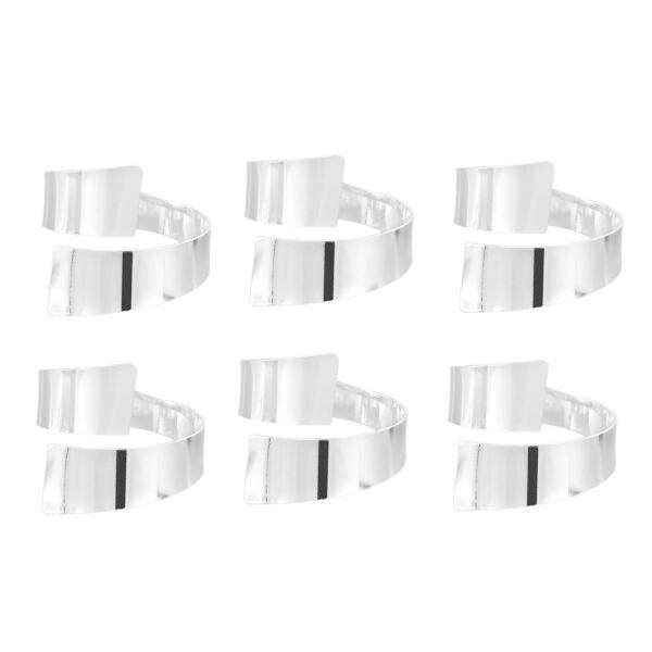 ナプキンリング ナプキンホルダー 結婚式 披露宴 パーティー用 レストラン テーブル装飾 ディナー シルバー 6個セット商品コード：55064924744型番：SZ070020170762RK-2カラー：シルバーナプキンリングのサイズ:直径...