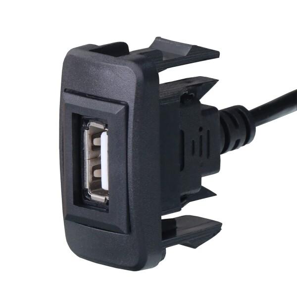 USB入力ポート ナビ オーディオ 接続通信パネル TOYOTA トヨタ Hilux VIGOなど車系用 タイプB ケーブル長さ25cm(トヨタ-タイプB)商品コード：55064936457型番：TU-2カラー：ブラックサイズ:(約)横22...