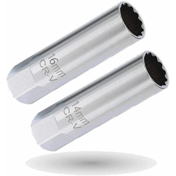 Mufash T型ハンドル&amp;プラグソケットセット (3点組) 16mm &amp; 21mm ユニバーサル式 プラグレンチ レンチ 自動車用 スパークプラグ プラグ ソケット 車 整備 セット 360°任意の回転商品コード：5506...