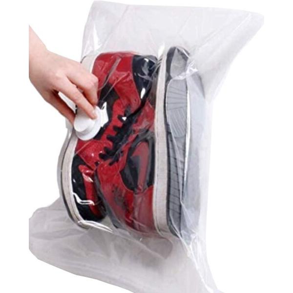 スニーカー 保管用パック 収納 圧縮袋 (圧縮袋10枚のみ)商品コード：55064945747サイズ：圧縮袋10枚のみ【長期保管用】5040cm 。シューズ・小物バック専用、空気を抜くことにより商品の劣化を防ぎます。【厚手な材料】独特な厚手...