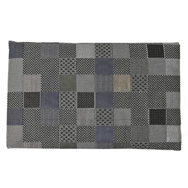 shingon.shop 経本入れ 念珠入れ 二つ折り 両ポケット (鼠-市松)商品コード：55064946978型番：kyouhonireサイズ：長さ22.5cm、幅14.5cm、高さ2cmカラー：鼠-市松数珠入れ(念珠入れ)と経本や御朱...