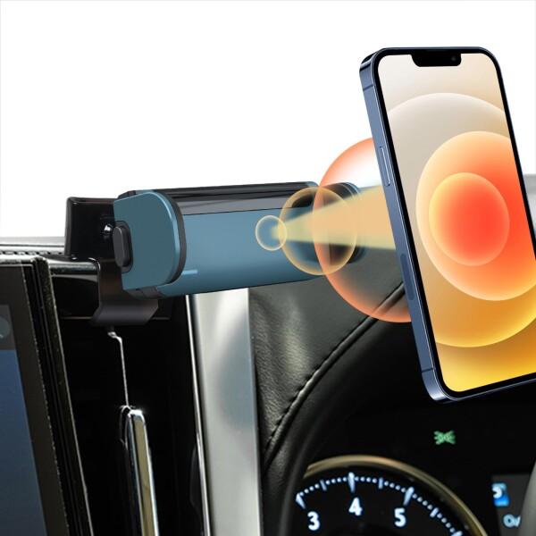 LUWU アルファード/ヴェルファイア 30系 スマホホルダー Toyota Alphard Toyota Vellfire アクセサリー スマホスタンド 車載ホルダー カーマウント 携帯電話マウント 電動型 安定 360度回転 片手操作 ...