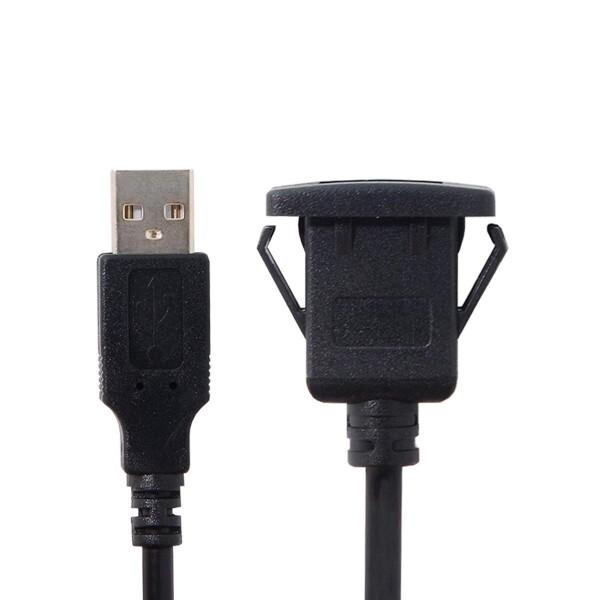 JSER 1m 防水 シングル USB 2.0 延長ラッチマウント 自動車 AUX ケーブル ダッシュボードパネル用商品コード：55064952344型番：7818288831111m 防水 USB 2.0 延長ラッチマウント 車 AUXケ...
