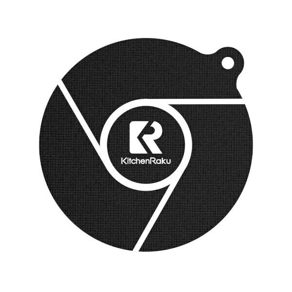 KR KITCHENRAKU ihマット ihクッキングヒーターマット 滑り止め ストーブ傷防止保護 焼け焦げ防止 電磁調理器用 シリコンマット 断熱パッド 水洗い可 汚れ防止 (24cm-1枚, ブラック)商品コード：5506496140...